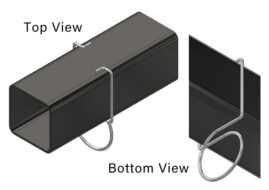 Solar Torque Tube Cable Hanger | Snake Tray